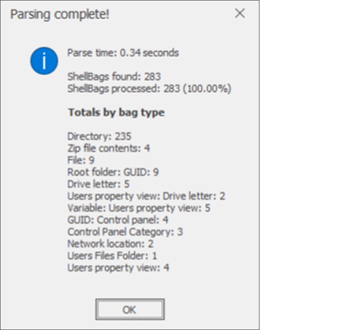 DFIR tools and techniques for tracing user footprints through Shellbags ...
